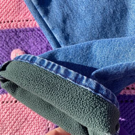 Ll Bean Vintage Jeans 90s Denim Fleece Lined Relaxed Gem
