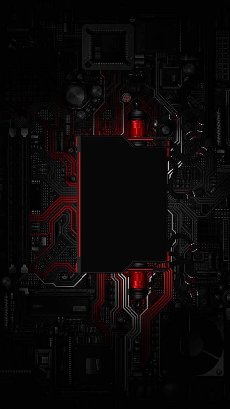 Abstract Black And Red Computer Background