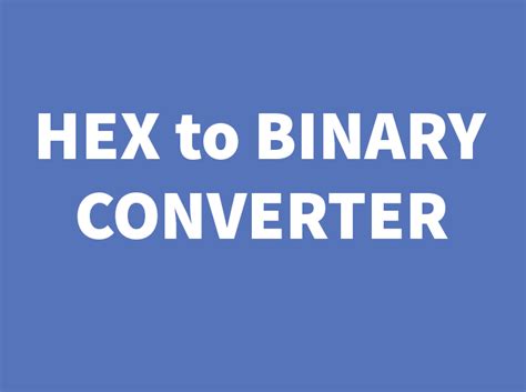 Decimal To Binary Converter Generators List