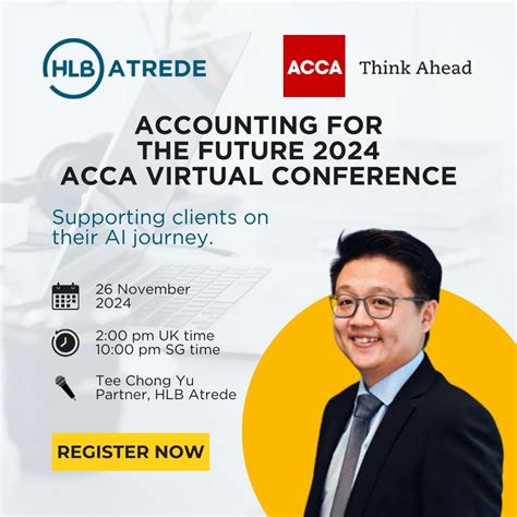 Hlb Atrede On Linkedin Join Us For Another Virtual Talk With Chong Yu Tee Fcca Ca Singapore …