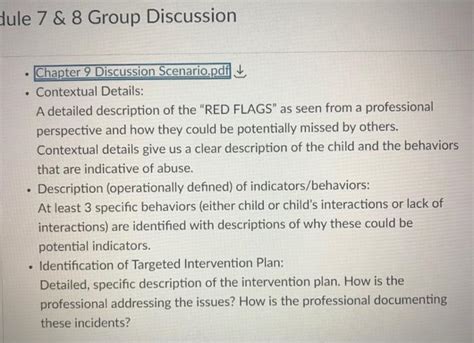 Learning Guide For Chapter 9 And 10 Sexual Abuse