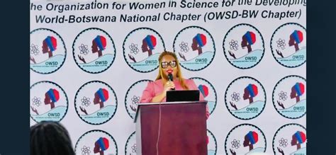 Womeninscience Dei Owsd Bas Botswana Dr Pulane Koosaletse Mswela