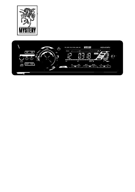 Руководство пользователя для Mystery MCD-685MPU