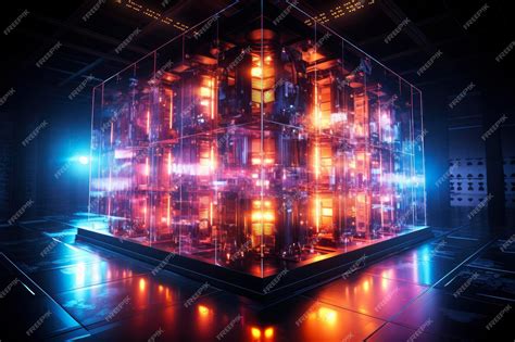 premium photo super quantum computer of the future abstract design of