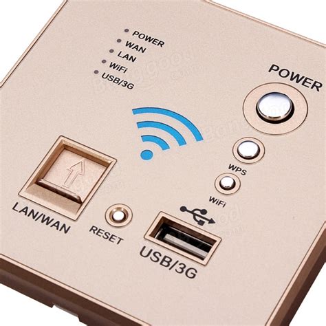 110 240V Wall Mounted Wireless WiFi Router USB Socket Golden Black US 35 99 Sold Out