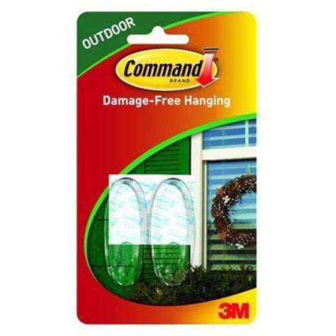 command outdoor window hooks medium clear 4 hooks 17091clr awes