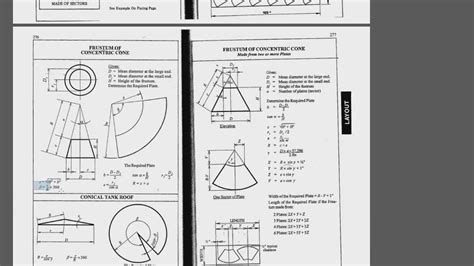 Mech Engineering View How To Make Cone Development Drawing Using Calculation In Hindi