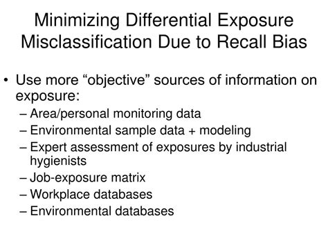 Ppt Why Misclassification Of Exposure Status Powerpoint Presentation Id5811562
