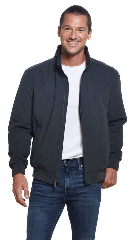 Microfiber Fleece Lined Bomber Jacket Weatherproof Garment