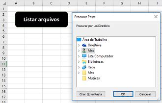 Como Listar Todos Os Arquivos De Uma Pasta Com O Excel