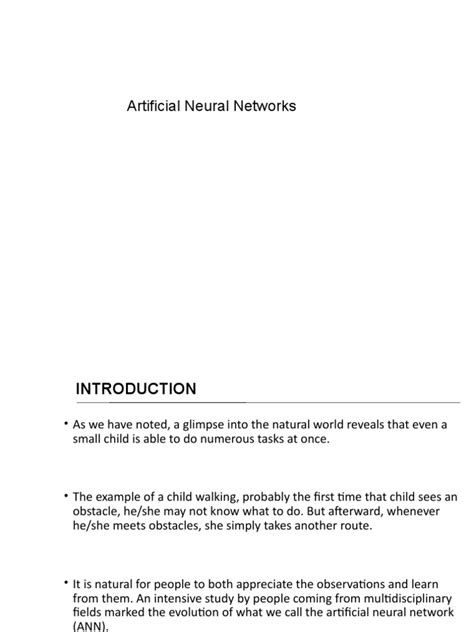artificial neural networks pdf nervous system theoretical computer science