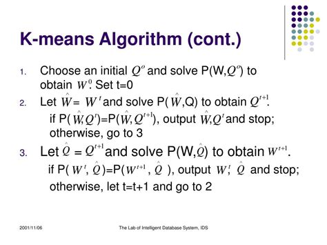 Ppt Extensions To The K Means Algorithm For Clustering Large Data Sets With Categorical Values