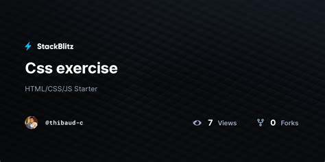 css exercise stackblitz