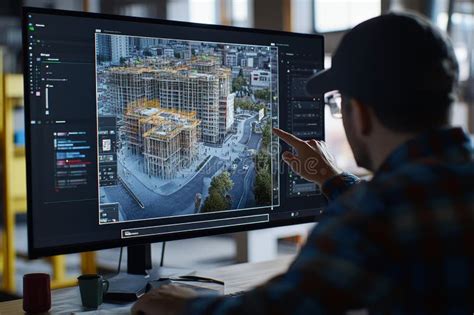 Engineer Utilizing Bim Technology For Urban Design Project With Advanced Visualization Tools