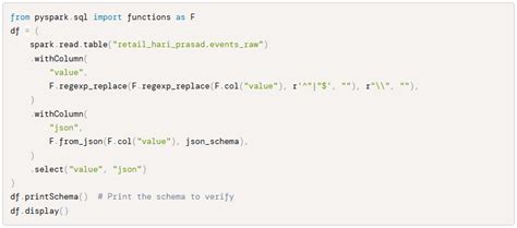 Fromjson Spark Function Not Parsing Value Colum Databricks