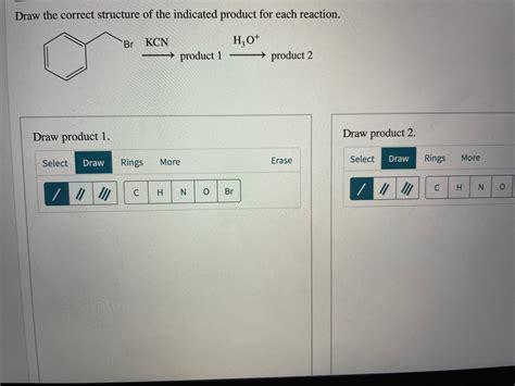 Draw The Correct Structure Of The Indicated Product For Each Of The Following Reactions