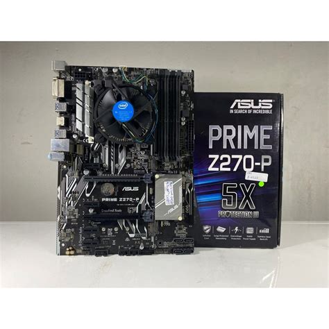 ชุดเซ็ตซีพียู บอร์ด Cpu G4560 Mb Asus Prime Z270 P Socket1151 มีเพทหลัง สินค้ามือสอง มีประกัน