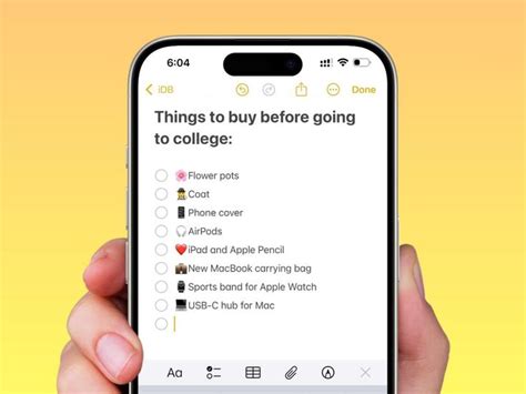 how to create shopping lists to dos and checklists in the apple notes