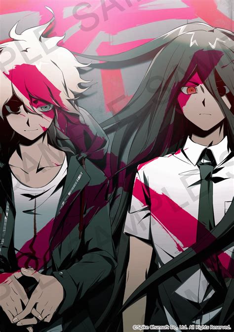 komaeda nagito hinata hajime and kamukura izuru danganronpa and 2 more drawn by shizu