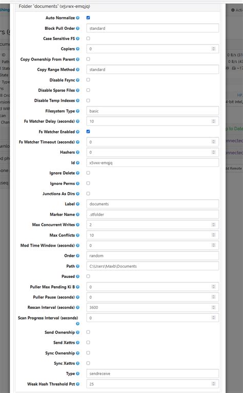 Syncthing Folder Not Syncing Correctly Despite Up To Date Status Support Syncthing