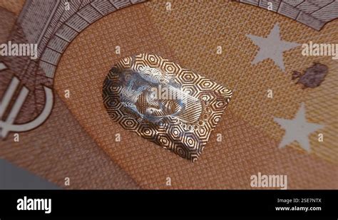 Texture Of Surface And Detail Of Printing Of Main Elements Of A Fifty