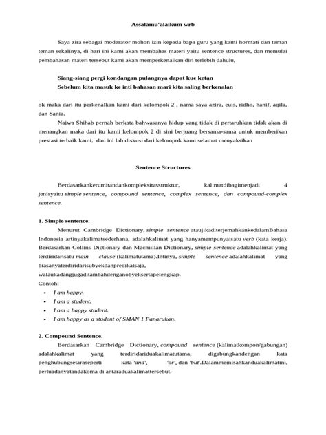 sentence structures pdf syntax language arts and discipline