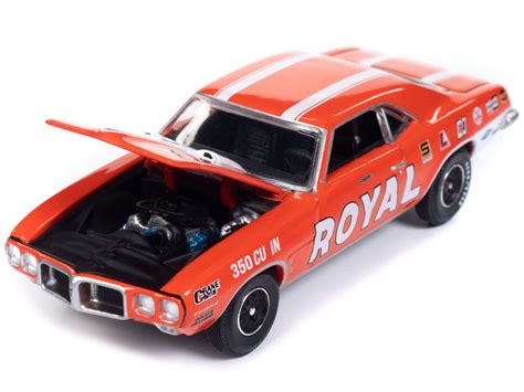 1969 Pontiac Firebird Royal Bobcat Carousel Red With White Stripes And