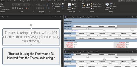 Using An Updateable Default Font In Visio BVisual