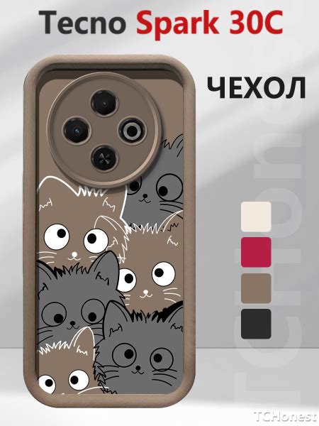 Чехол противоударный на Tecno Spark 30c 4g Техно Спарк 30С 4g с защитой камеры с несколькими