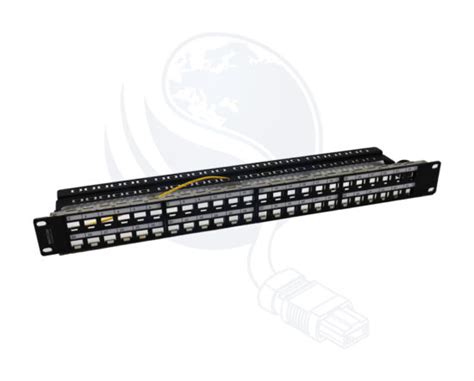 Flat 1U STP 48 Port Empty Patch Panel Briticom