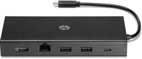 Hp Travel Usb C Multi Port Hub Usb C Pass Through Charging Gbps Rj Ethernet Port