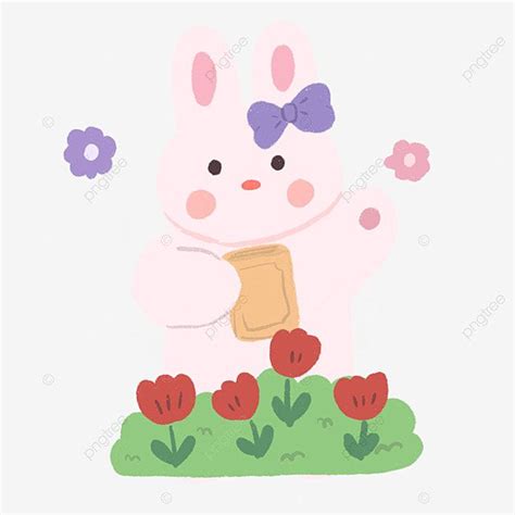 안녕하세요 스티커 일러스트 책 토끼 스티커 한국어 스티커 Png 일러스트 및 Psd 이미지 무료 다운로드 Pngtree 책 토끼 스티커