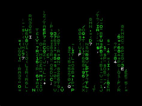Zx81 Digital Rain A Retro Display Of The Matrix Code Reids For Fun