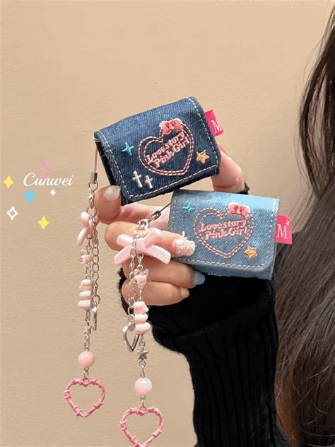 키링포함당일 키치 청 데님 에어팟 케이스 에어팟 프로 에어팟 3세대 에이블리