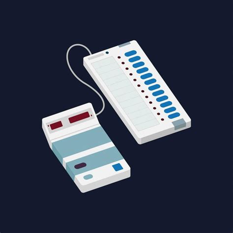 Electronic Voting Machine For Election Vector Illustration 36001370