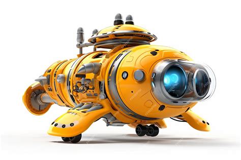 Premium Photo Autonomous Underwater Robot Generative Ai