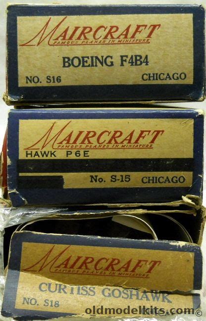 Maircraft 1 48 Boeing F4b4 And Curtiss Hawk P 6e And Curtiss Goshawk Solid Wood Model