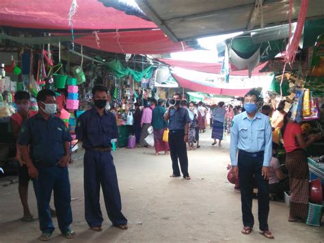 နွားထိုးကြီးမြို့စည်ပင်သာယာမြို့မဈေး၌ကိုဗစ် ၁၉ရောဂါကြိုတင်ကာကွယ်ရေးhand Speaker ဖြင့် အသိပေးန