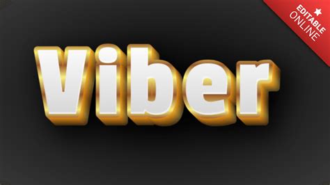 Viber 3d текст золотой золотой текстуры Генератор текстовых эффектов