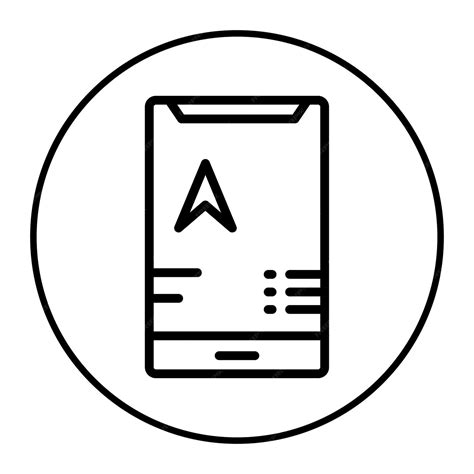 Premium Vector Navigation App Vector Illustration