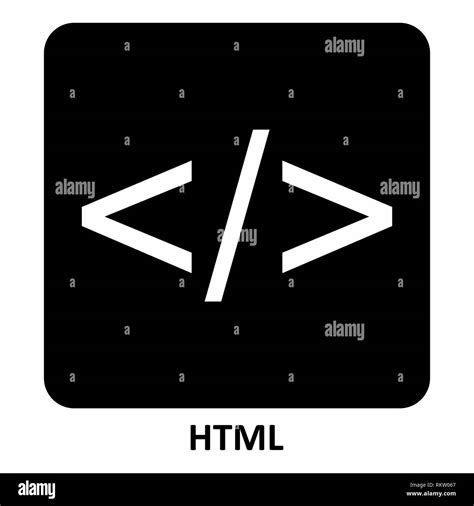 Html Symbol Illustration Stock Vector Image And Art Alamy