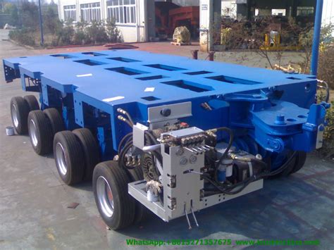 Wholesale Multi Axle Steering Axle Low Bed Trailer 5 6 Axles Hydraulic