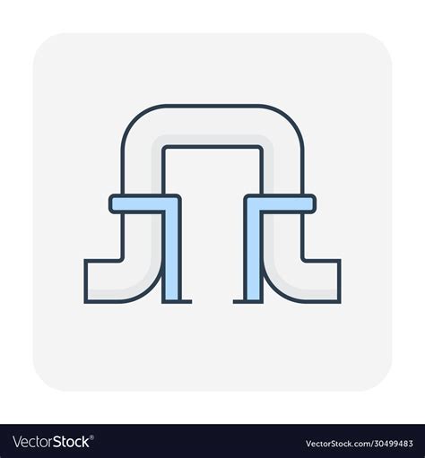 Pipeline Construction Icon Royalty Free Vector Image