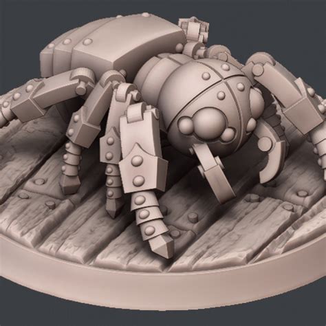 3d Printable Clockwork Spider By Stonehaven Miniatures