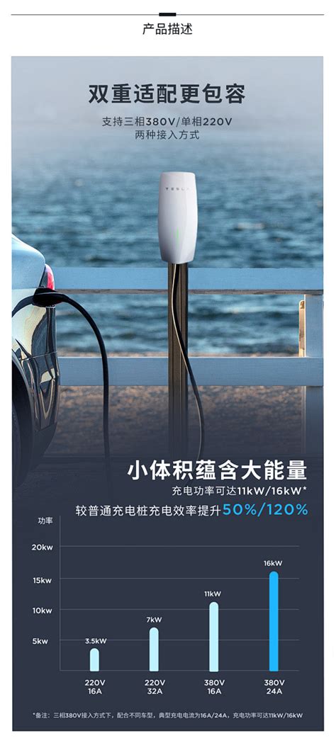 Tesla特斯拉电动汽车充电桩家庭充电服务包国标三代 天猫