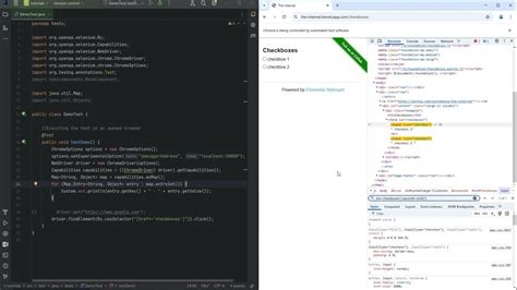 Run Selenium Automation On An Already Opened Browser Debugging Mode