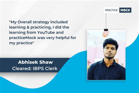success story of abhishek shaw cleared ibps clerk practicemock