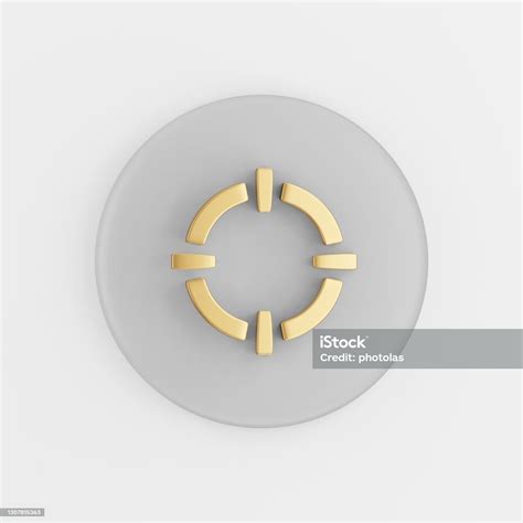 골드 대상 아이콘입니다 3d 렌더링 라운드 회색 키 버튼 인터페이스 Ui Ux 요소 0명에 대한 스톡 사진 및 기타 이미지 0명 겨냥 그래픽 사용자 인터페이스