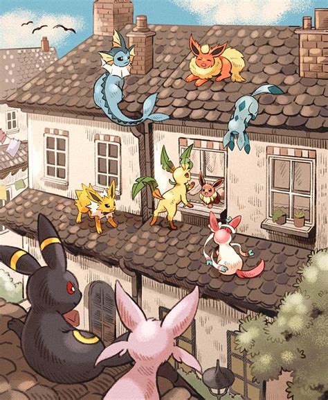 Eeveelution Pokémon Image by koike Zerochan Anime Image Board