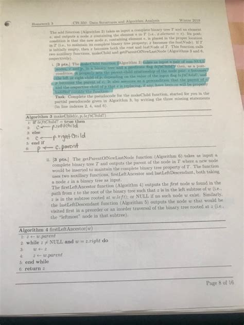 Binary Trees Pseudocode And Asymptotic Analysis